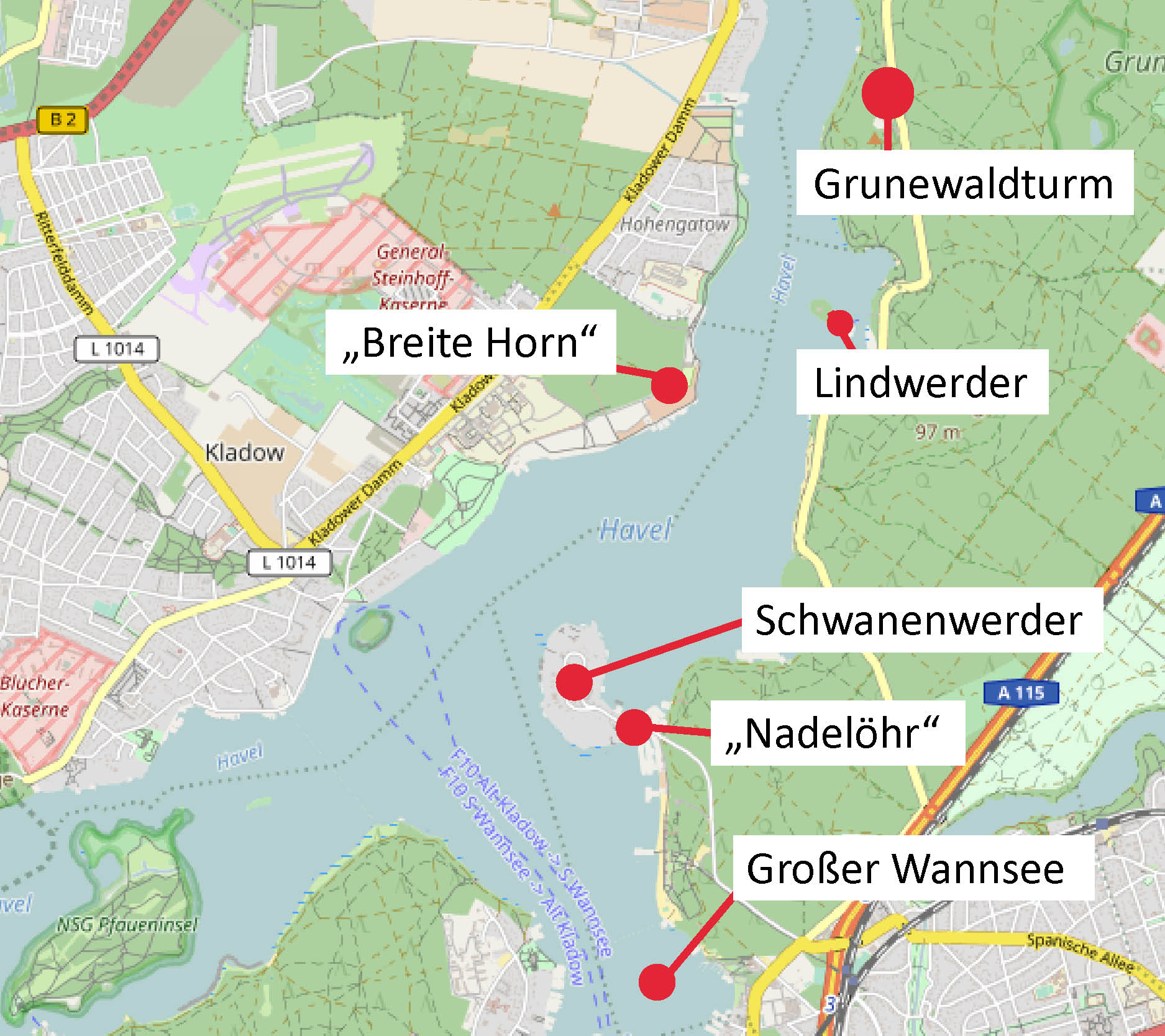 Gewässer | Märkischer Ruderverein • Wanderrudern in Berlin